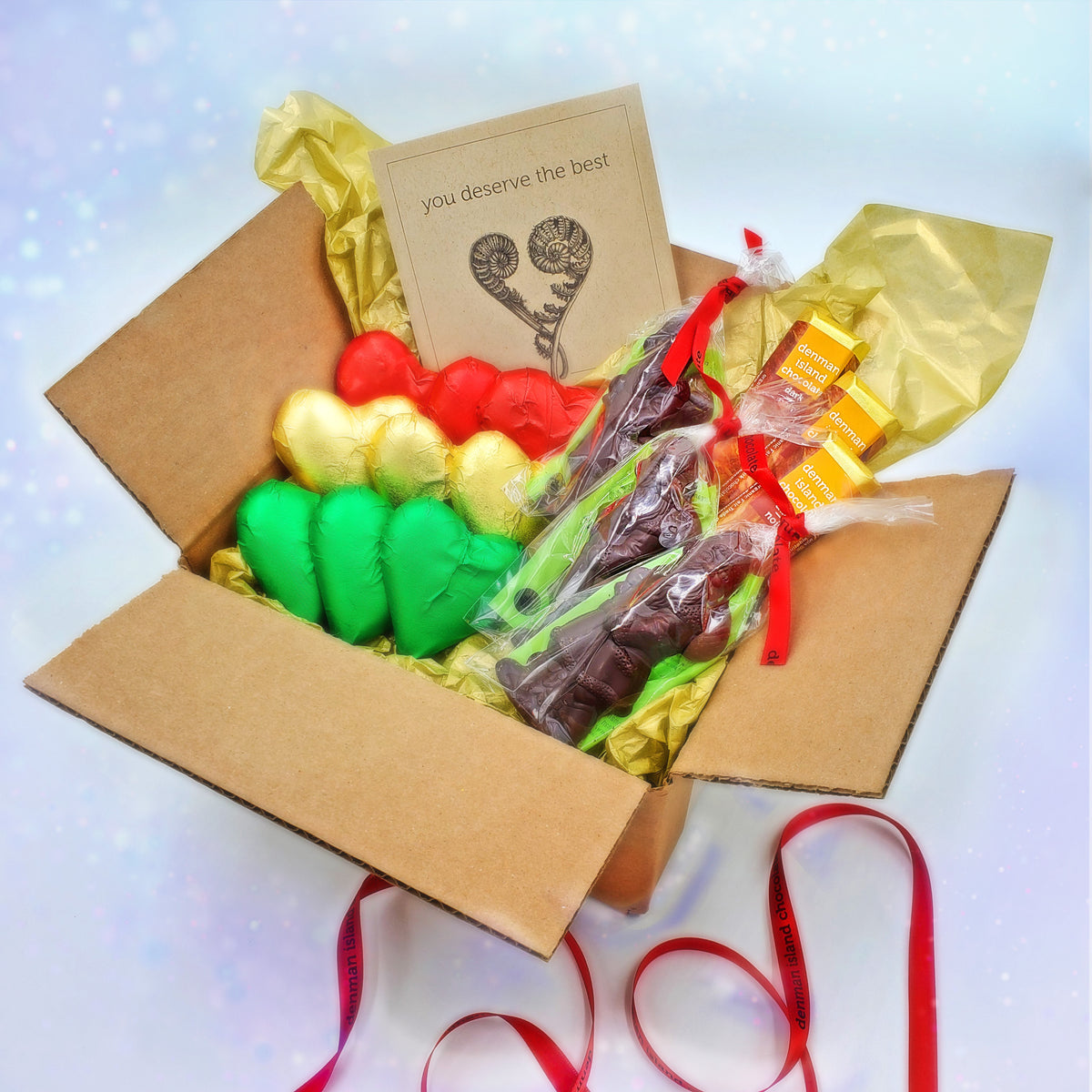 festive chocolate boxes – Denman Island Chocolate